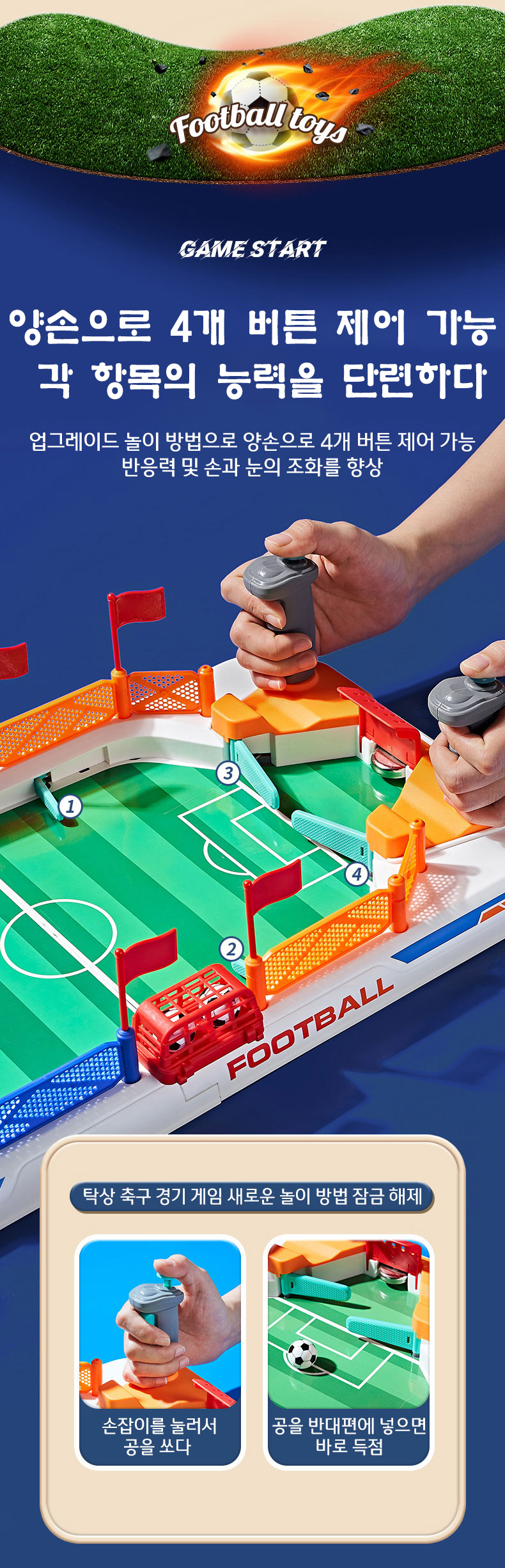 G마켓 - 보드게임_ANKRIC_풋볼듀얼매치플레이_축구 2인경기 완구 테이블 축구게임기 KC인증 어린이 선물