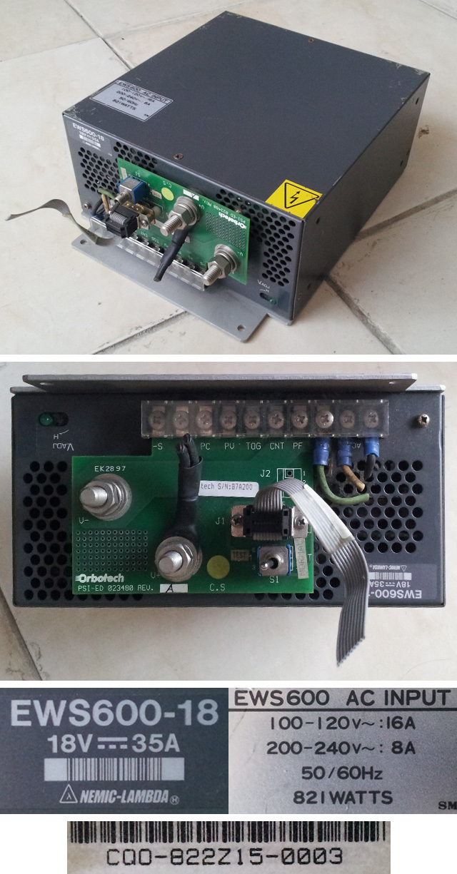 [[모닝힐] [중고] Nemic Lambda EWS600-18 / 18VDC 35A 파워서플라이]