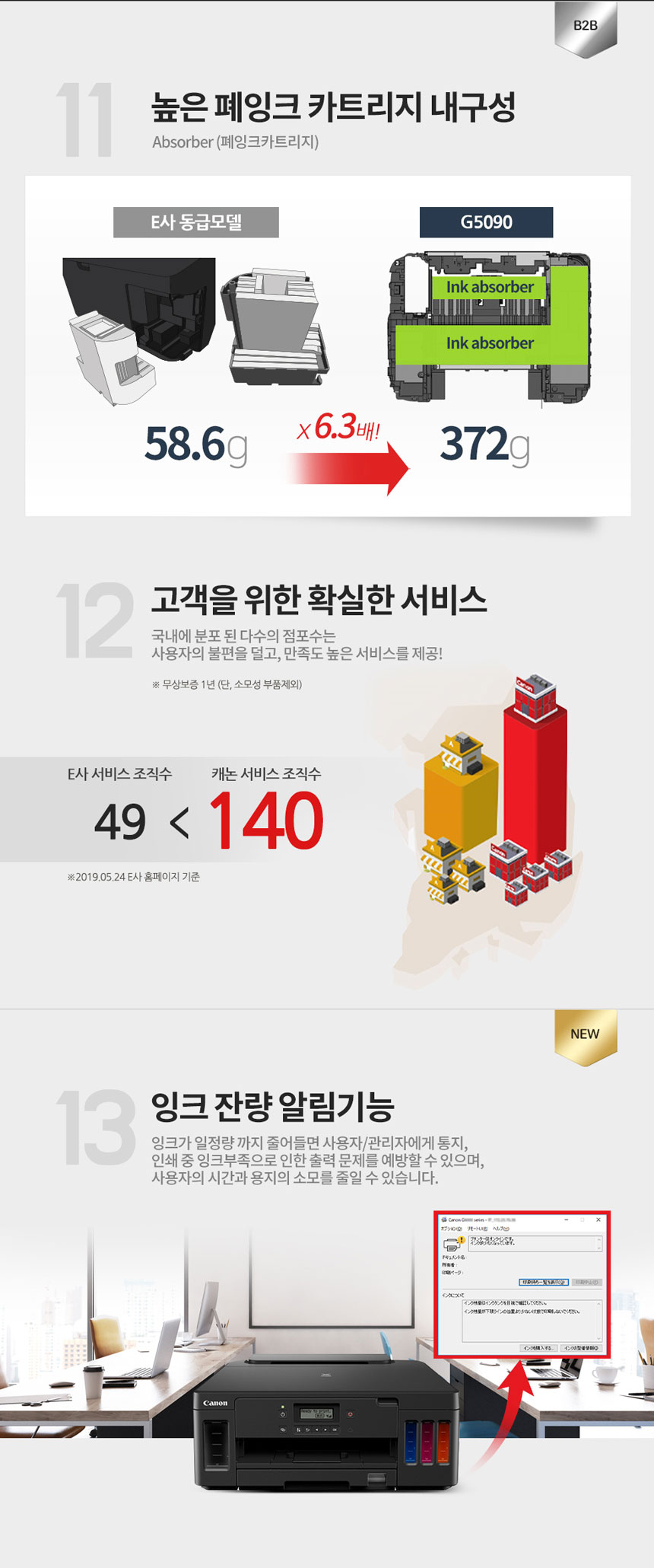 PIXMA G5090 정품무한잉크프린터 (잉크포함) : 컴퓨존