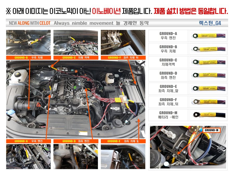 KGM 쌍용 G4 렉스턴 셀로트 이코노믹 접지