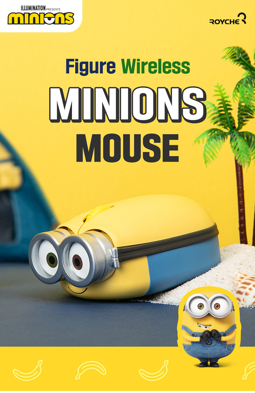미니언즈 캐릭터 멀티페어링 무선 마우스 피규어 - 감도 깊은 취향 셀렉트샵 29CM