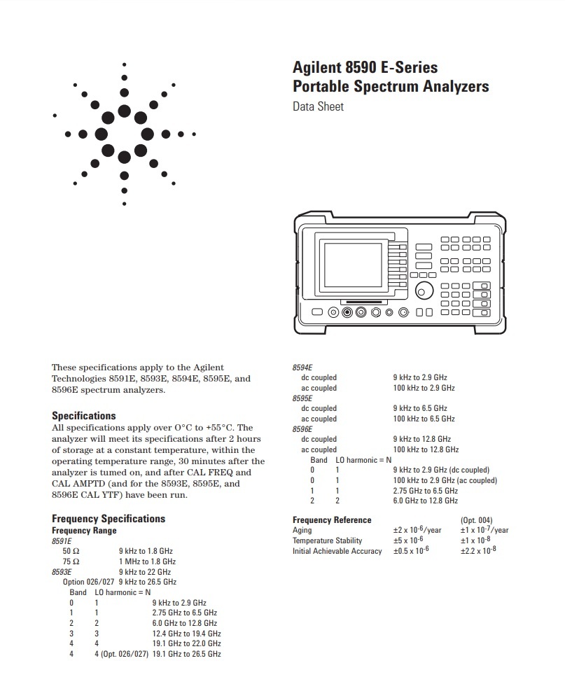 소리전자 - HP 8595E 휴대형 스펙트럼 분석기 (N49)