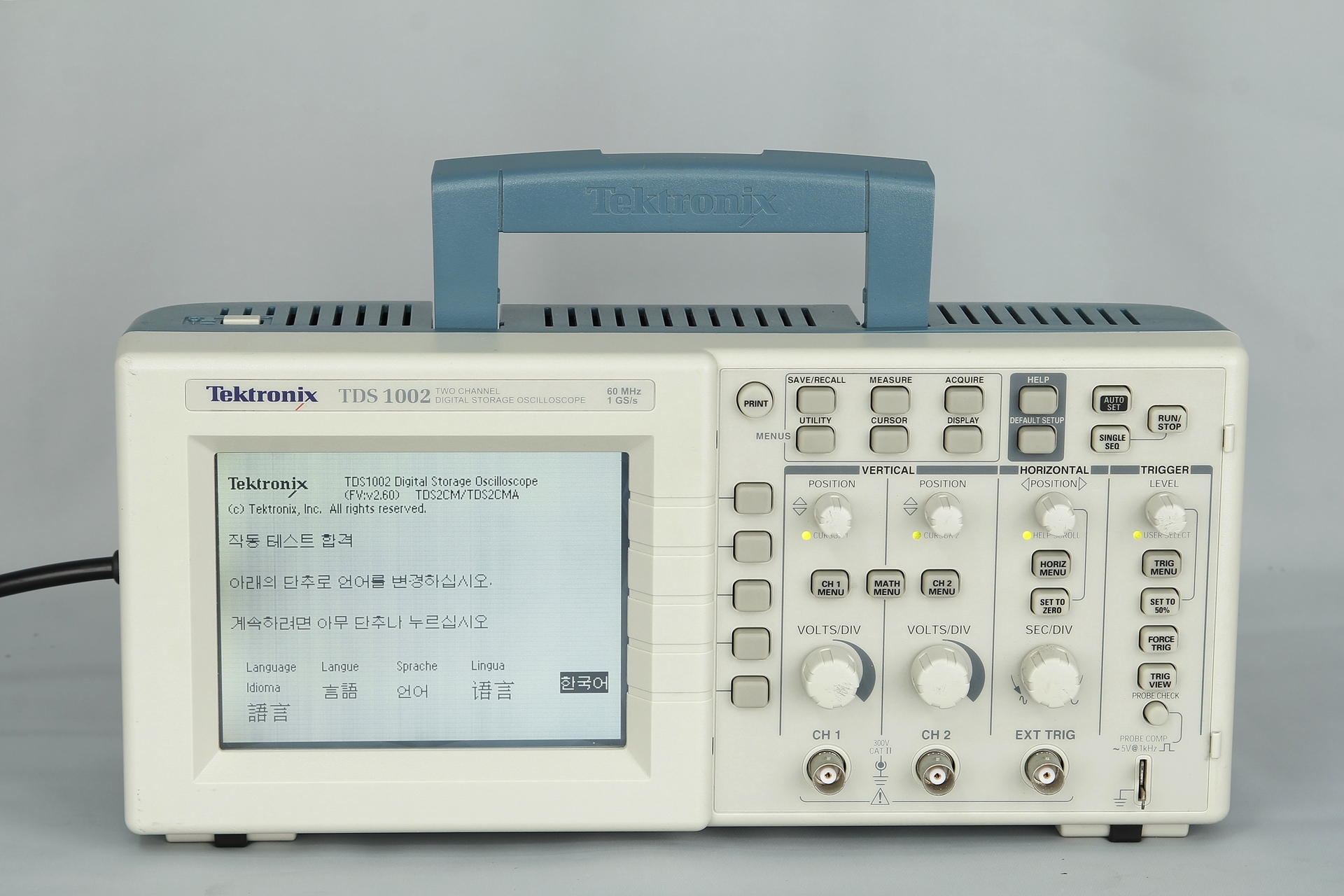 소리전자 - Tektronix TDS1002 60MHz 디지털 오실로스코프 (N87)