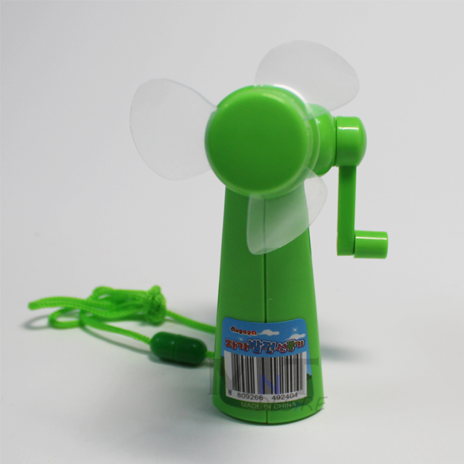 Summer Promotion Gift Hand Crank Fan Cool Mini Portable Fan Powered by ...