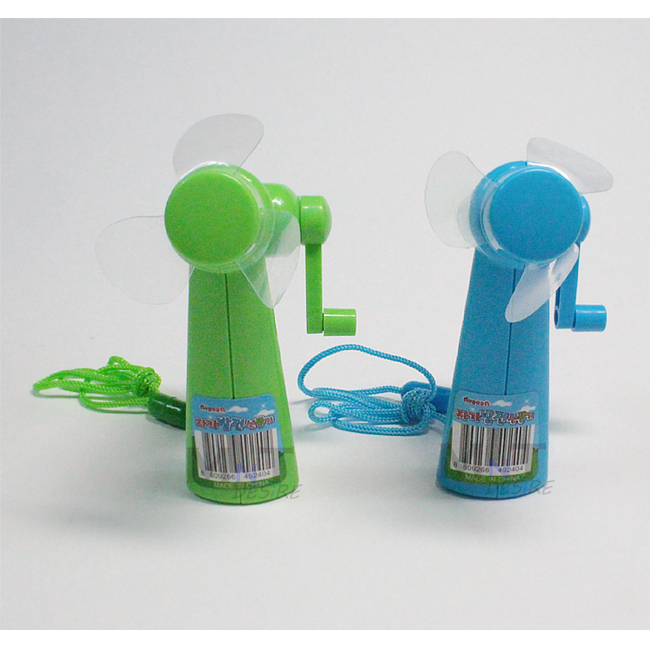 Summer Promotion Gift Hand Crank Fan Cool Mini Portable Fan Powered by ...
