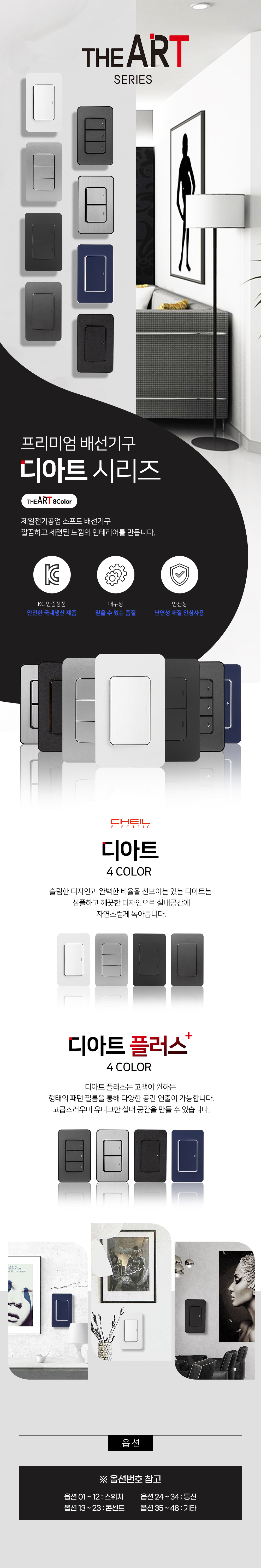 THEART 디아트 화이트 스위치 콘센트 통신 커버 모음 - 핫트랙스