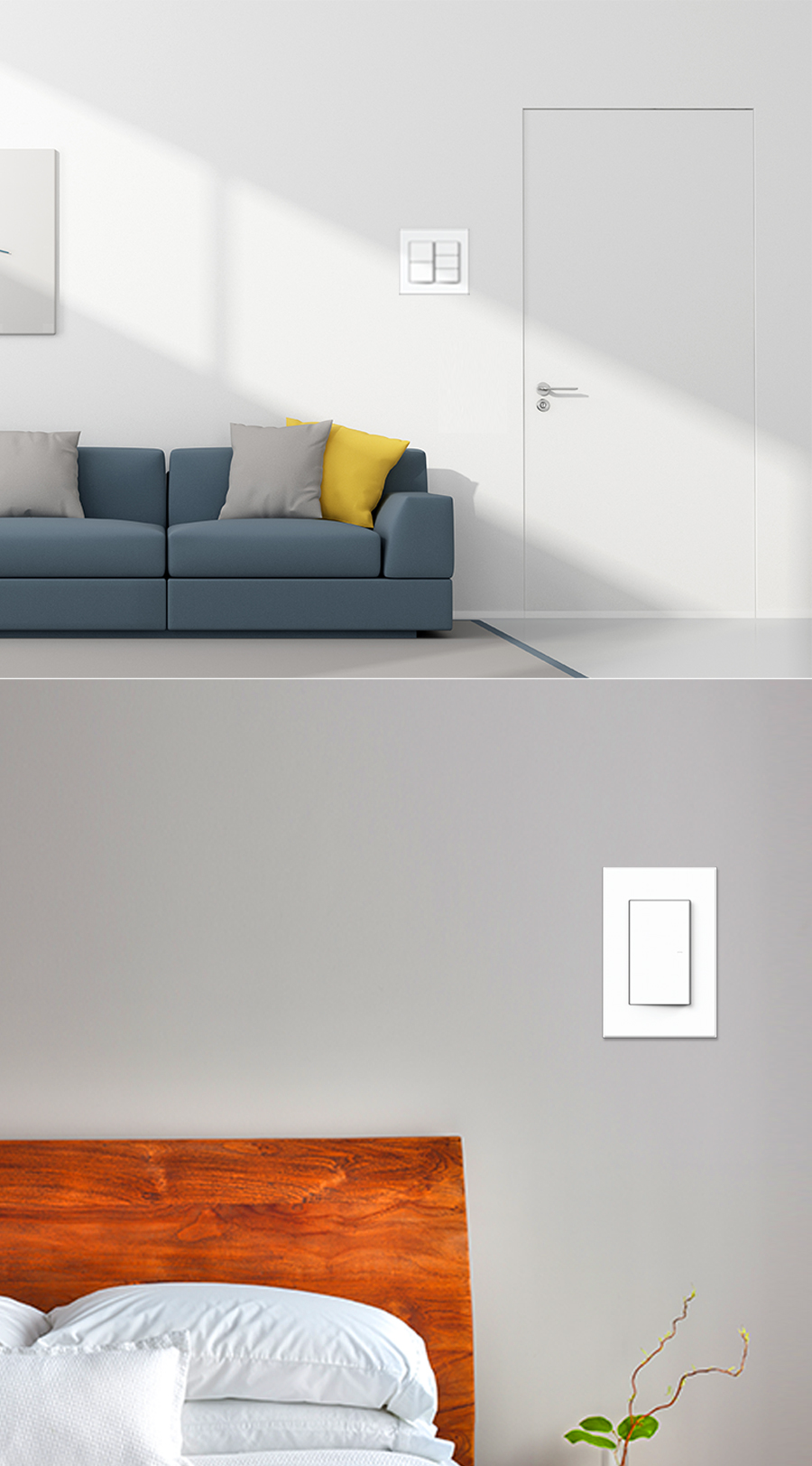 틸인스 Ti1 통합수구 콘센트 2구 + CATV 2방 + RJ45(8P) 1구 + 스피커잭 1구 (2개용) 아크릴타입 국산 - 대한종합전기