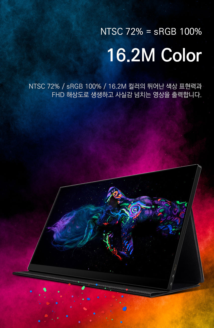 프리뷰 GL156FTW 배터리 내장 무선 포터블 모니터