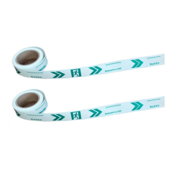 일반 축광 유도표지판스티커 피난유도선 좌(4.5cmx10M)