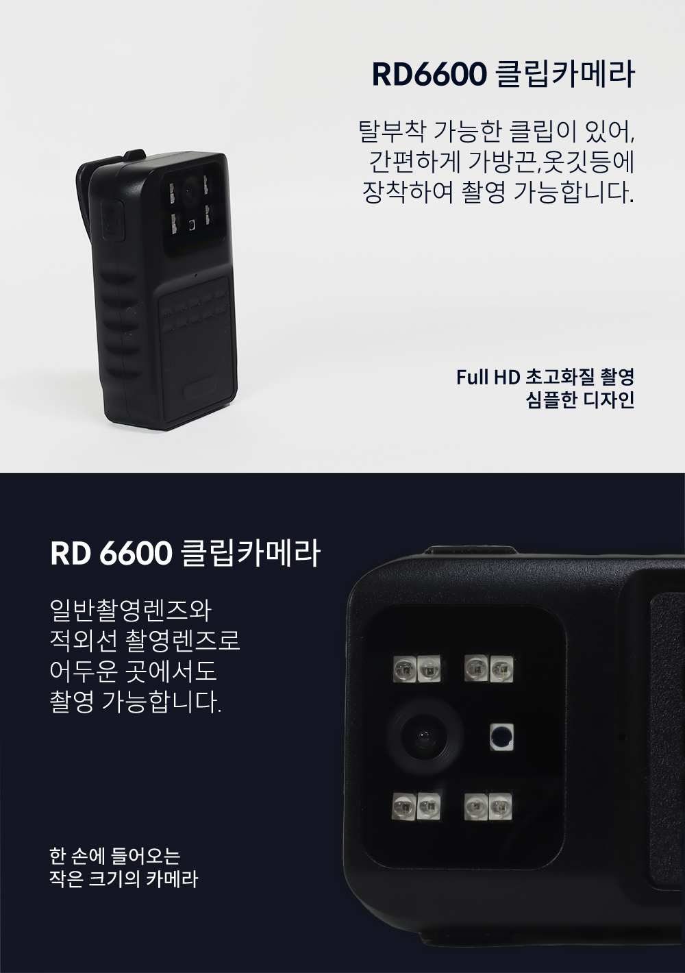 초소형카메라 RD-6600 바디캠