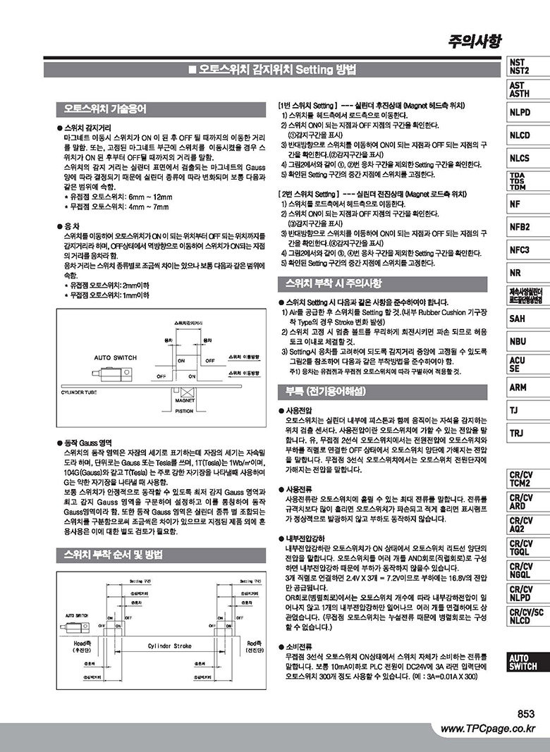 TPC메카트로닉스 유·무접점 오토스위치 (밴드부착형) D-C73K
