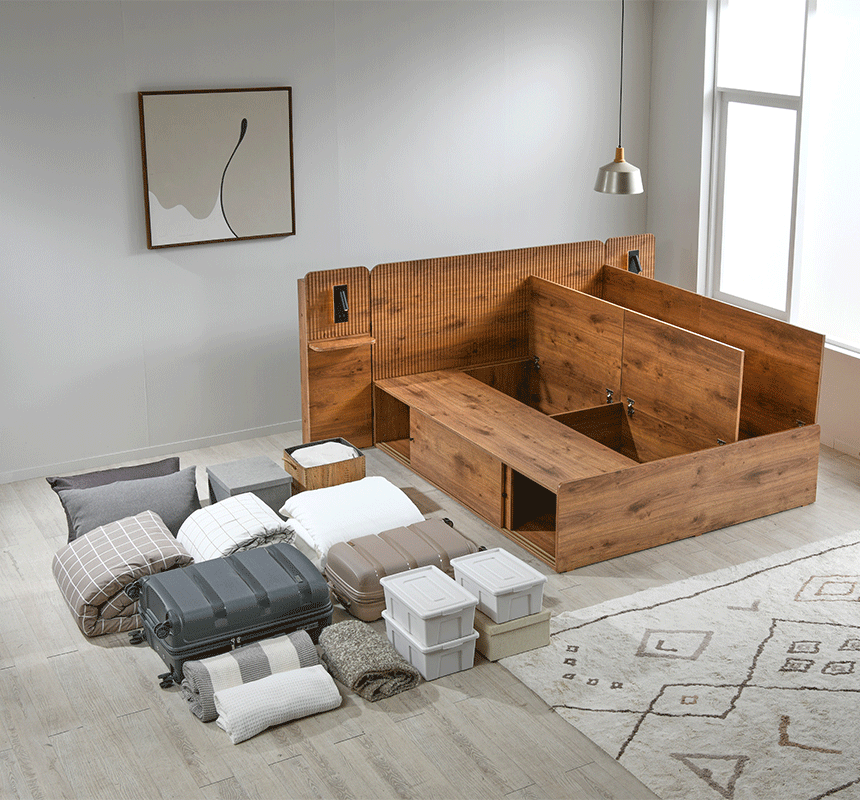 침대프레임 > 숨숨 E0등급 슬라이딩 벙커 빅수납 침대프레임 슈퍼싱글(SS) 2type 3colors | 오늘의집 쇼핑