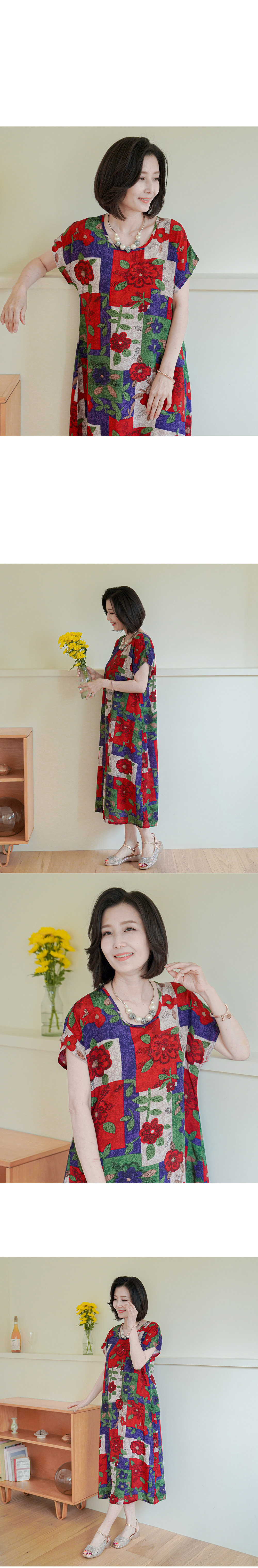 [하프클럽/쉬즈마담]N2438 시즌2 여름 인견원피스 3종택/중년여성원피스 - 현대Hmall