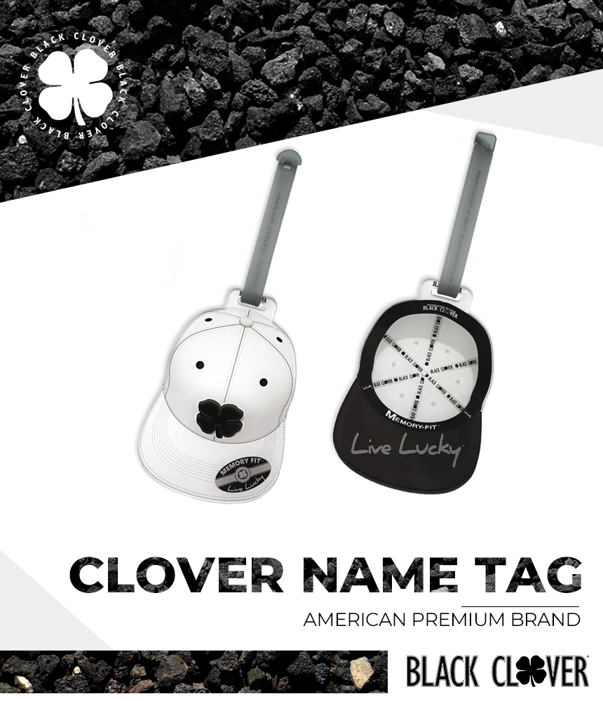 CLOVER NAME TAG WHITE