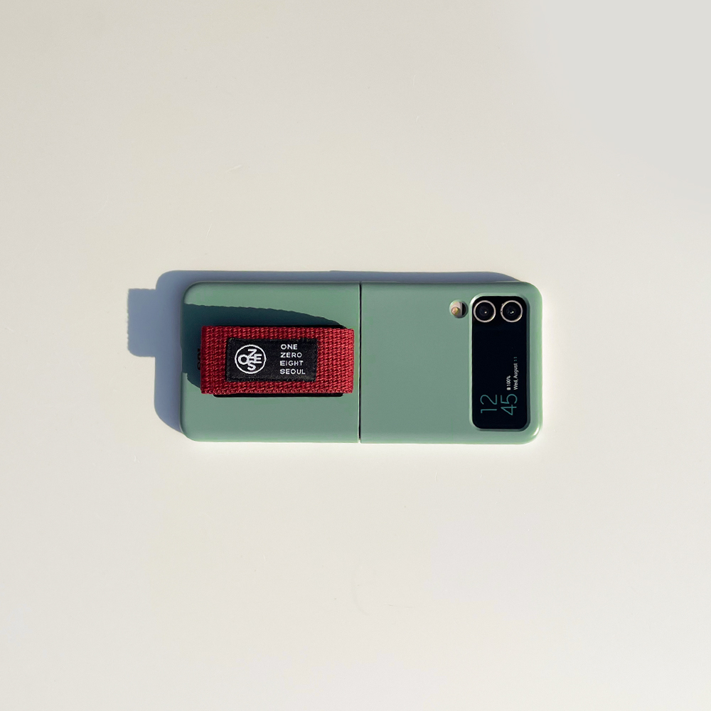 [갤럭시Z플립] 108 MINI HANG-ON(30mm) HAZY MATCHA (slim-hard) - 감도 깊은 취향 셀렉트샵 ...