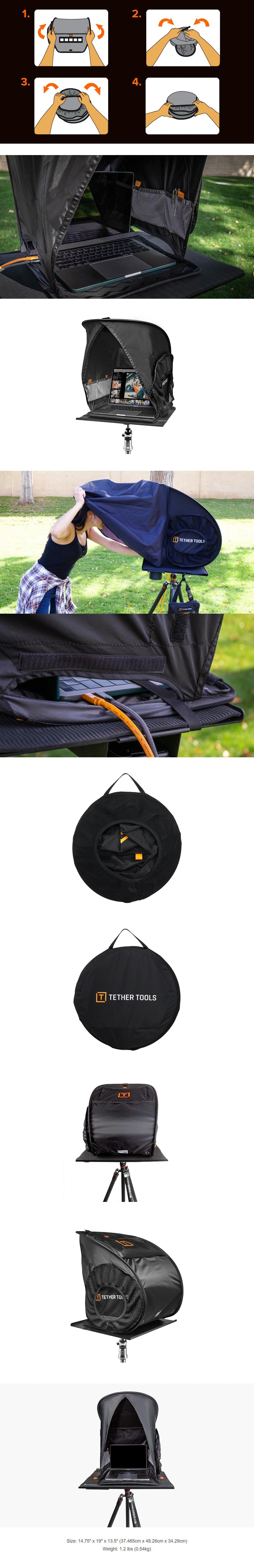 [TetherTools] 테더툴스 Aero Sunshade w/ integrated SecureStrap - Frisbee